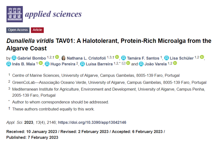 GreenCoLab Publications - Original Article in Applied Sciences