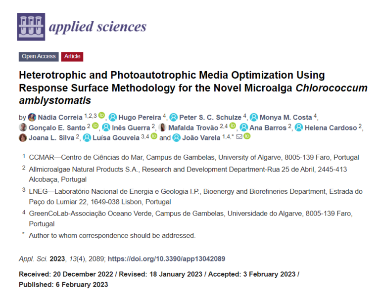 GreenCoLab Publications - Original Article in Applied Sciences.