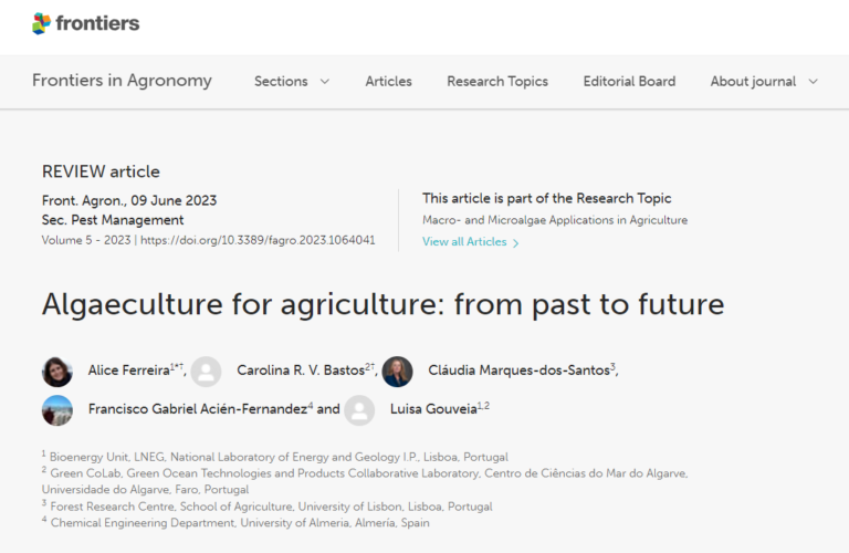 GreenCoLab Publications - Original Article in Frontiers in Agronomy