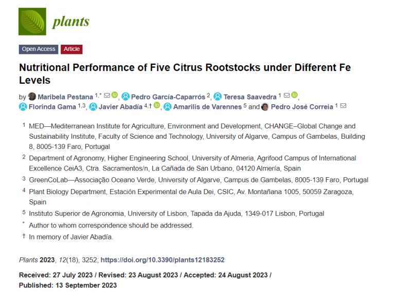 GreenCoLab Publications - Original Article at Plants